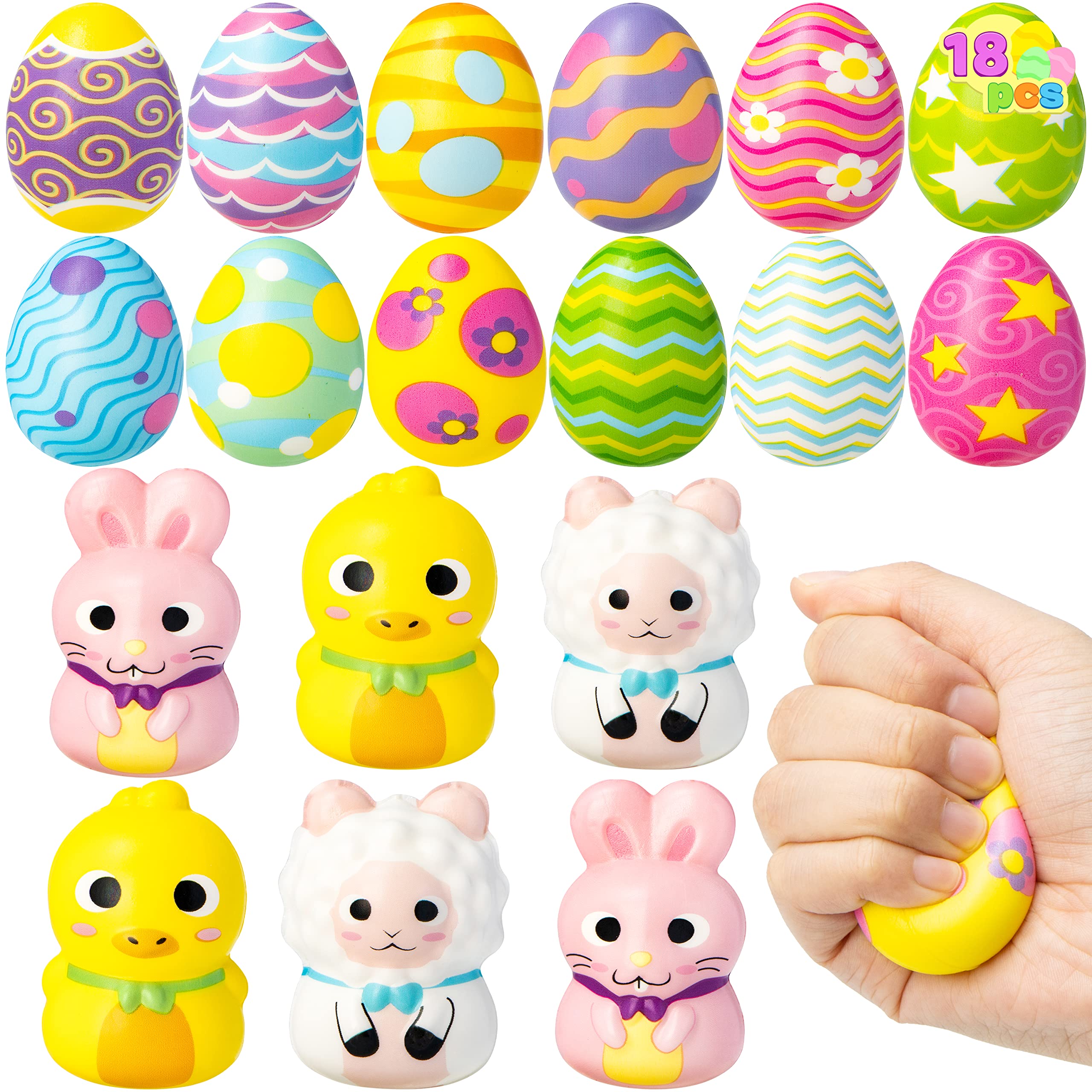 Snapklik.com : JOYIN 18 Easter Squishy Toy Slow Rising Toys Set Include ...