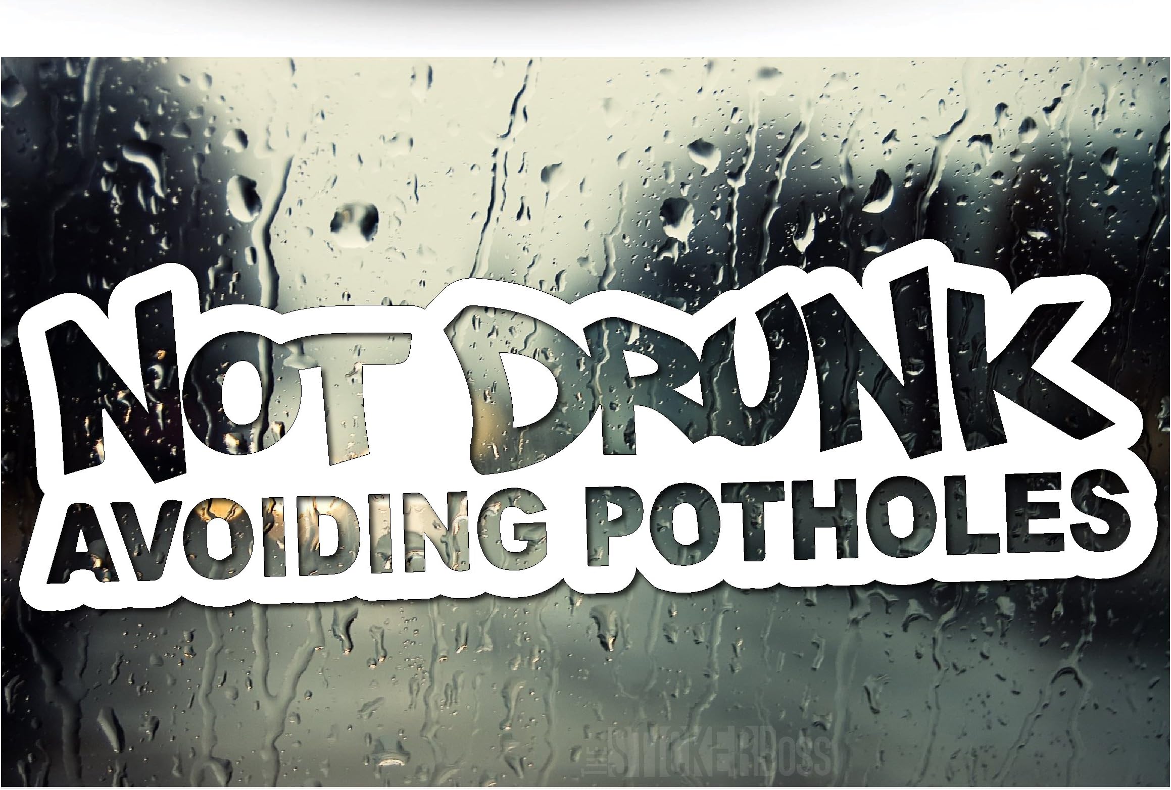 Amazon.com - Not Drunk Avoiding Potholes Decal Vinyl Sticker|Cars ...