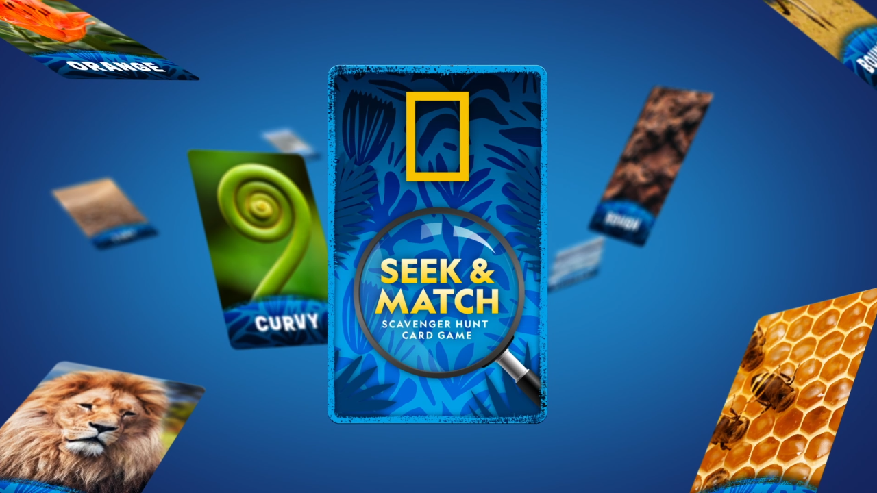 Watch NATIONAL GEOGRAPHIC Scavenger Hunt for Kids Card Game on Amazon Live
