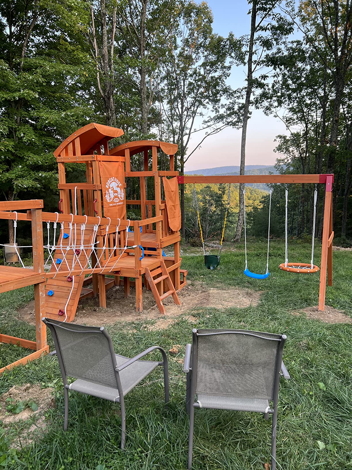 $87/mo - Finance Little Tikes Bobcat Ridge Wood Backyard Playset Climb ...