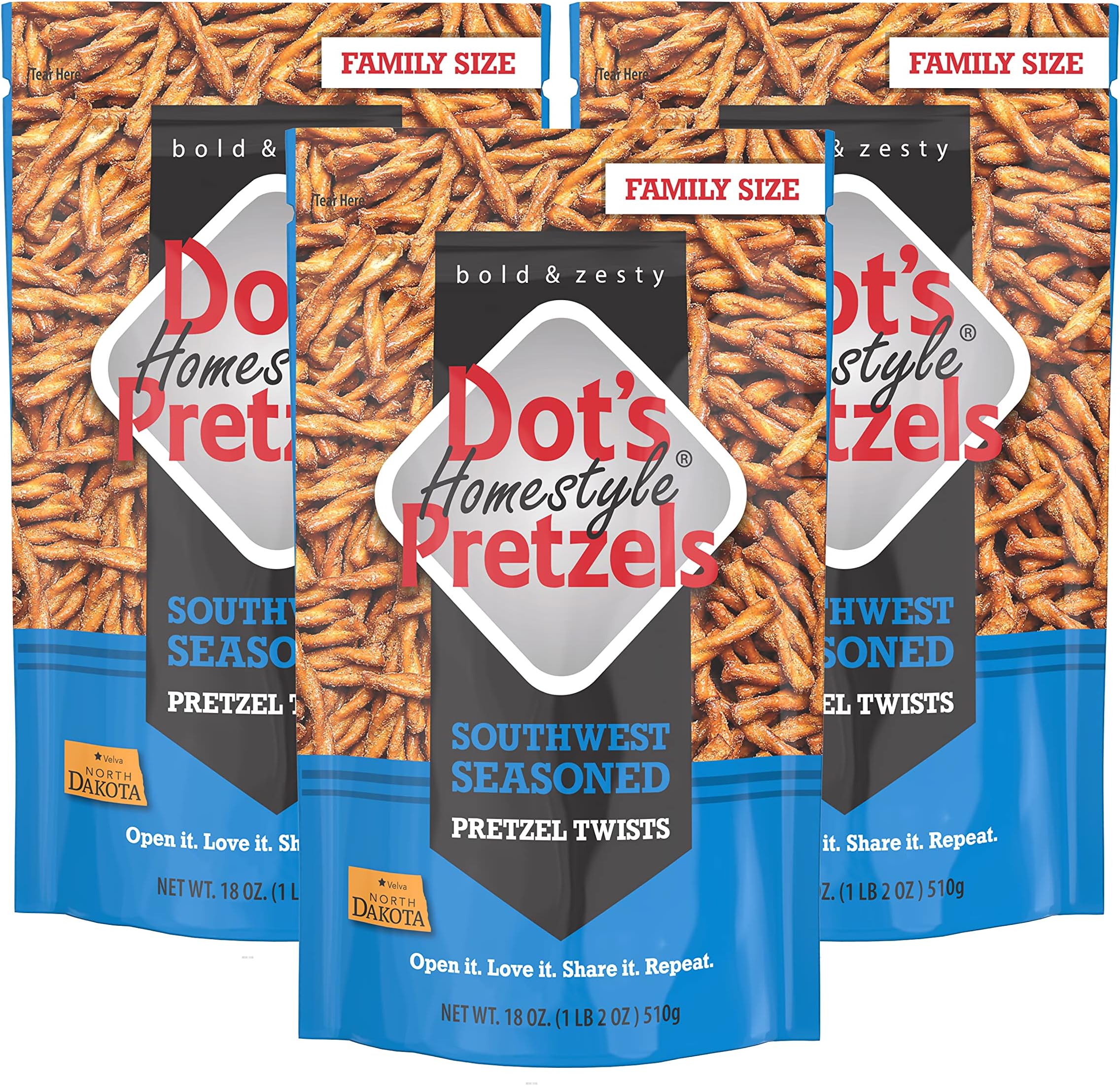 Amazon.com: Dot's Southwest Seasoned Pretzel Twists - Bold and Zesty ...