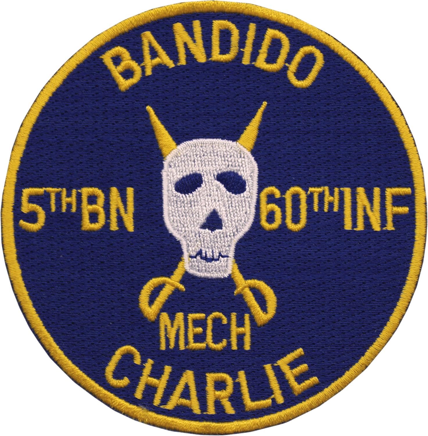 Amazon.com: Bandido 5th Battalion 60th Infantry Mech Charlie Patch Full ...