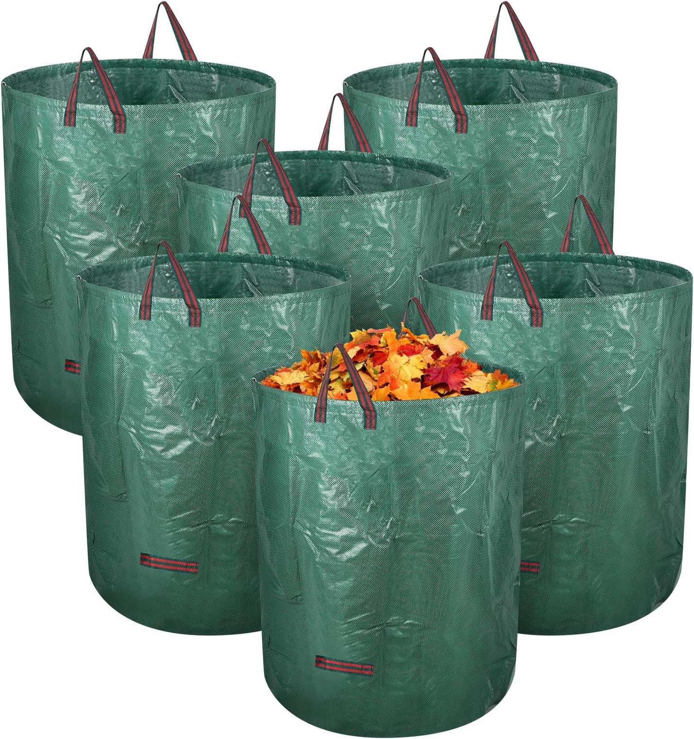 Ozonlife Sacs de Déchets Jardin Verts, 6 * 500L Sac Jardinage Dechets ...