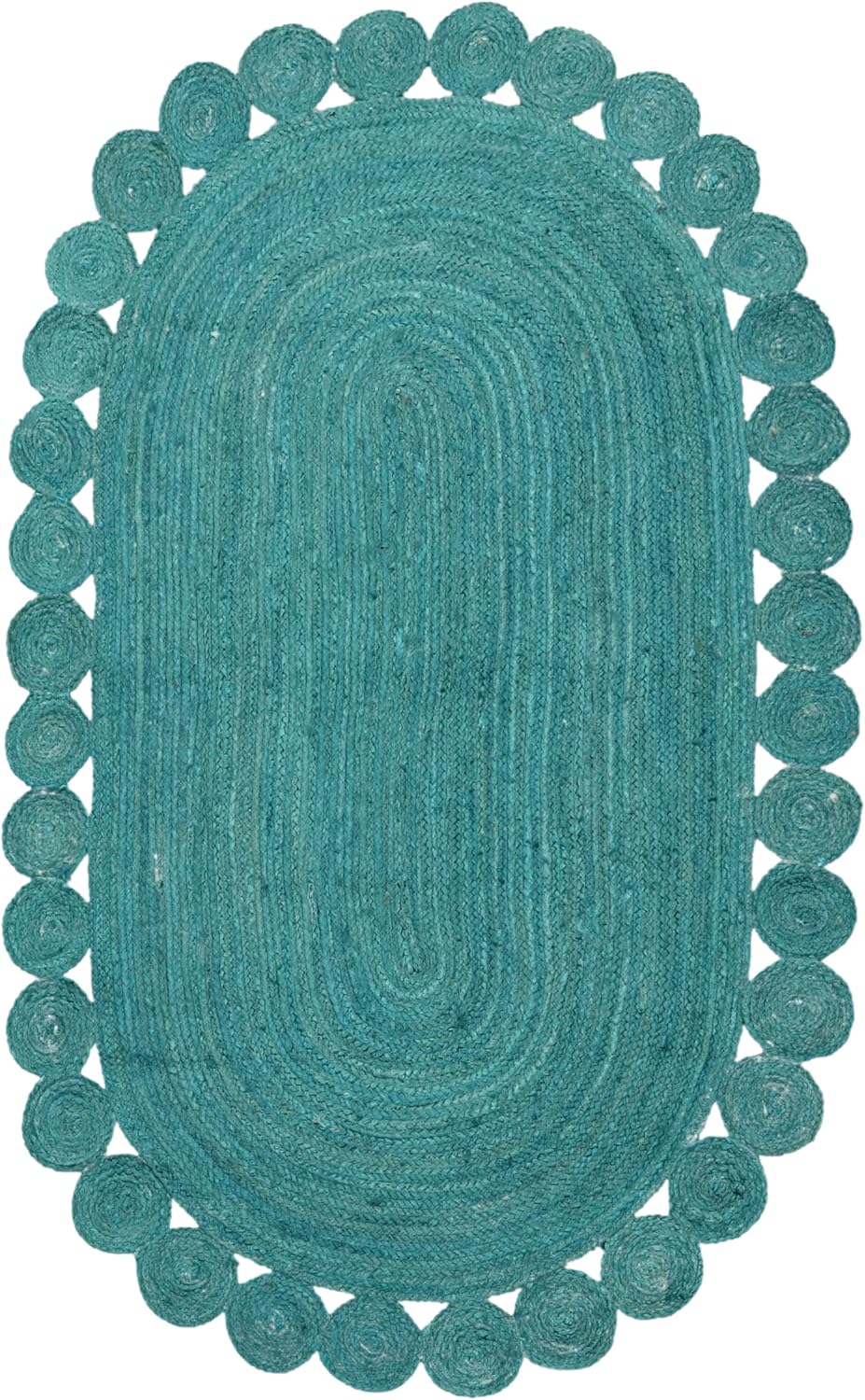 Amazon.com: CASAVANI - Oval Rug 2x3 Area Rug Kilim Rug Turquoise ...