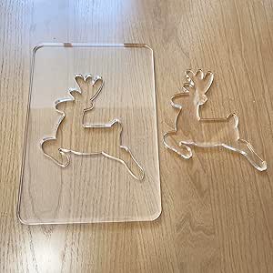 Christmas Reindeer Router Templates, Acrylic Woodworking Guides for ...