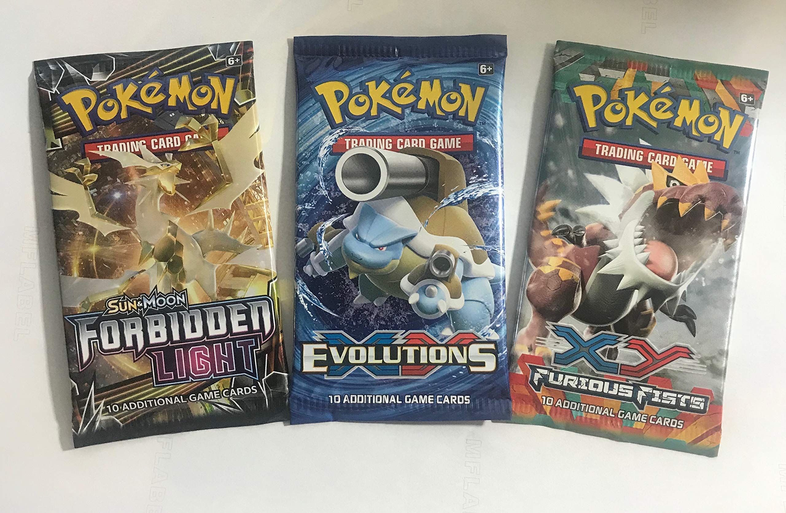 Pokémon Random Booster Pack Lot (3) with 1 Bonus Ultra Rare Included ...