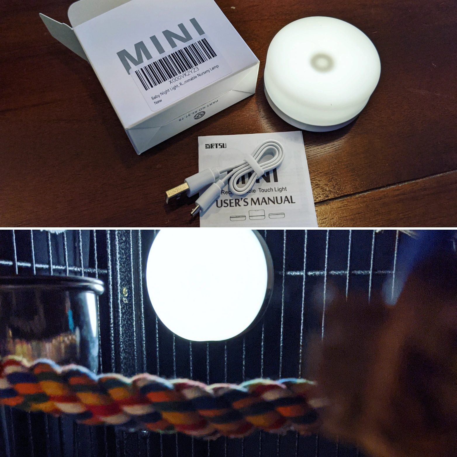 RTSU Mini Touch Light, Rechargeable Battery Operated Closet Lights ...