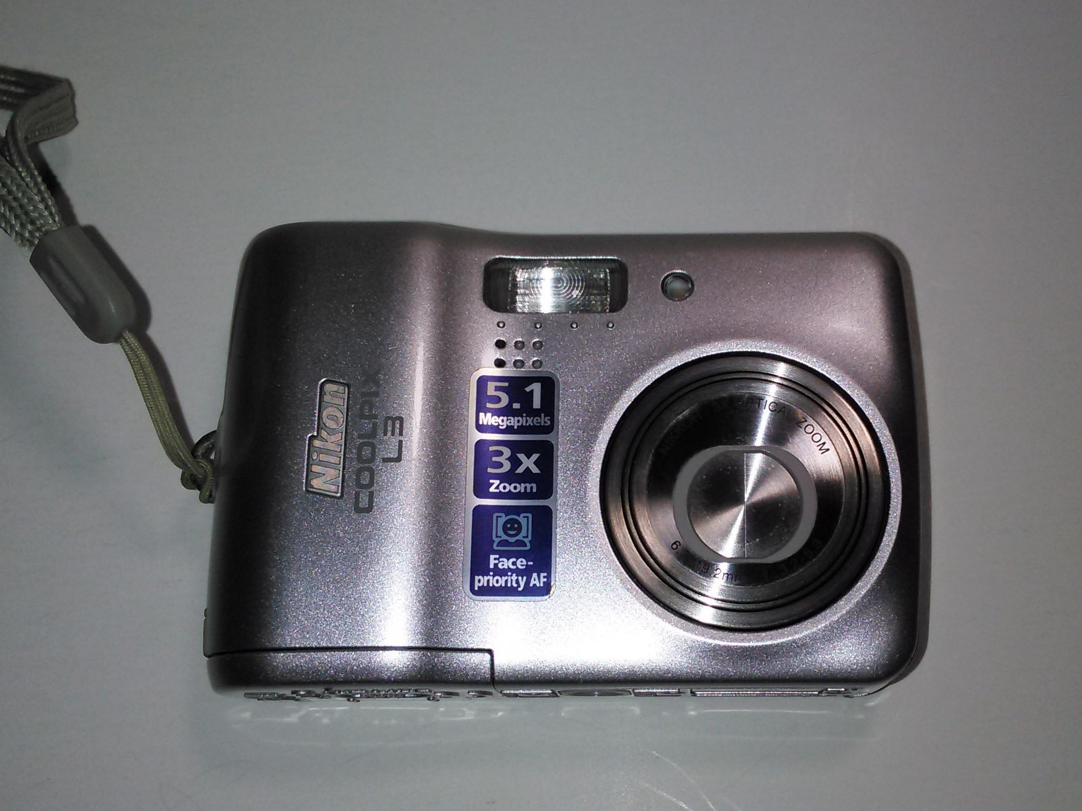 Amazon.com : Nikon Coolpix L3 5.1MP Digital Camera with 3x Optical Zoom ...