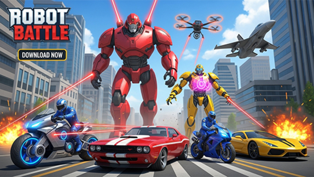 Jet Robot Transform 3D Offline Game - Robot Fighting & War Robot Game ...