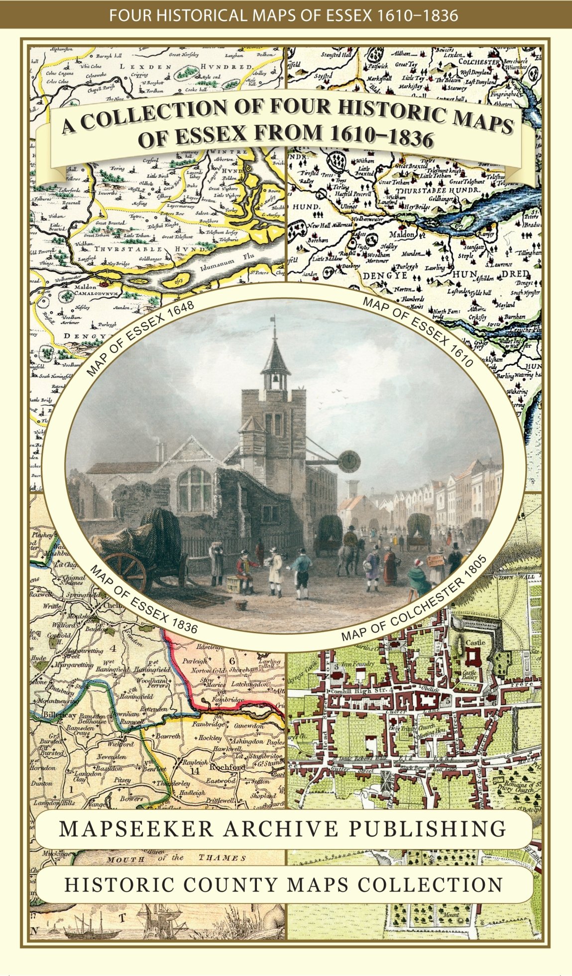 Essex 1610 1836 Fold Up Map That Features A Collection | Desertcart Sri ...