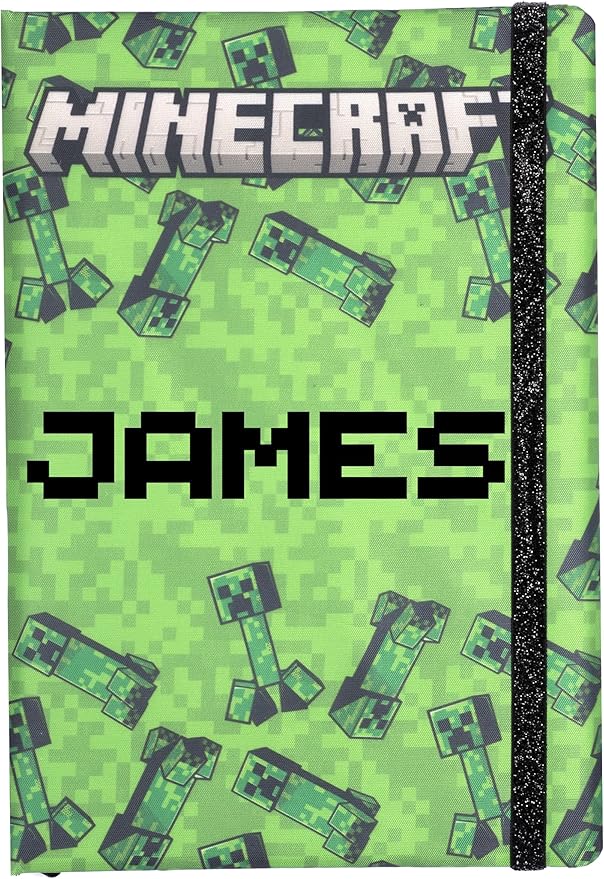 Minecraft - Journal Notebook - Personalised Notebook For Boys - Add ...