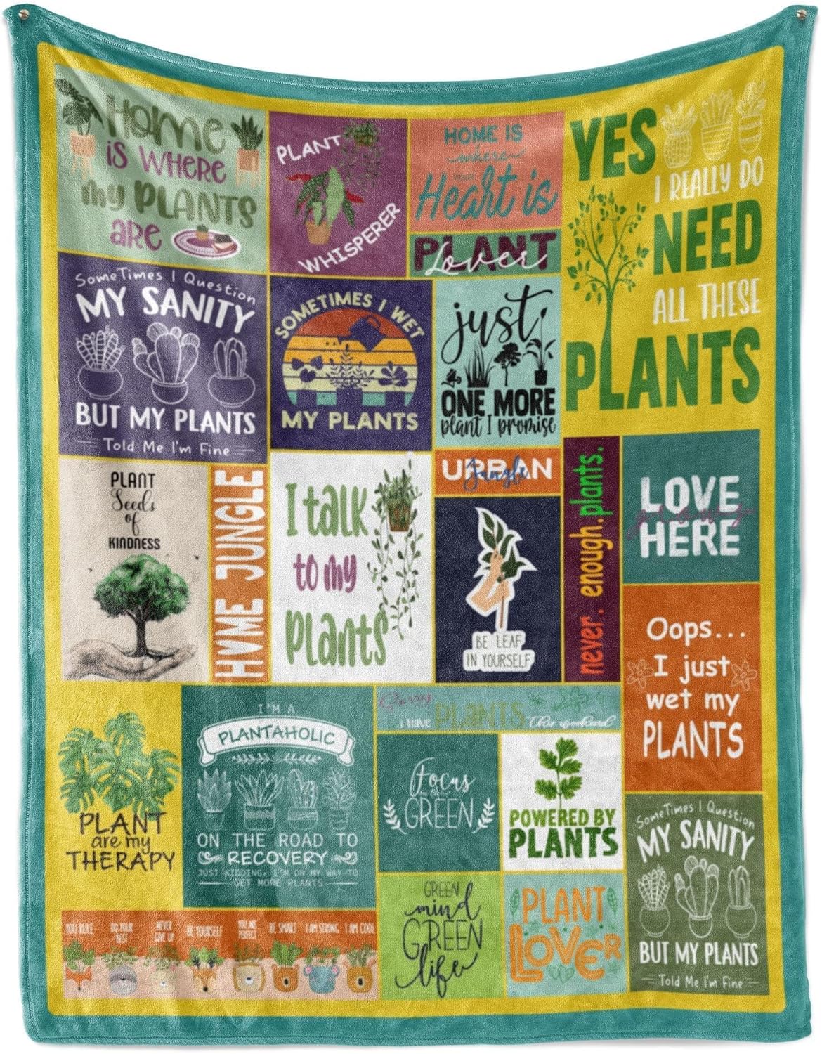 Amazon.com: Plant Gifts for Plant Lovers Blankets 60"x50", Mothers Day ...