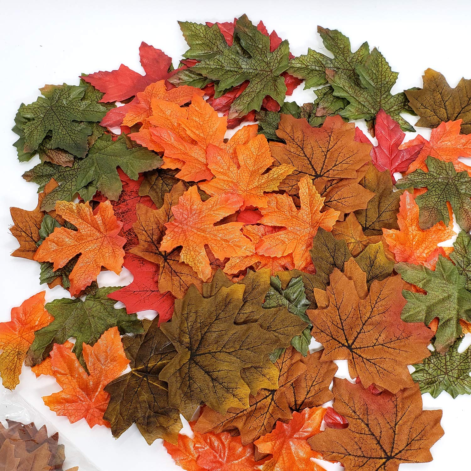Buy 240 Pcs Assorted Mixed Artificial le Leaves - Fall Colored Leaves ...