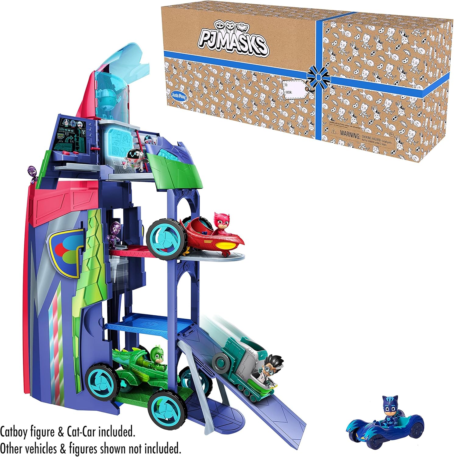 PJ MASKS Transforming 2 en 1 HQ, par Just Play : Amazon.fr: Jeux et Jouets