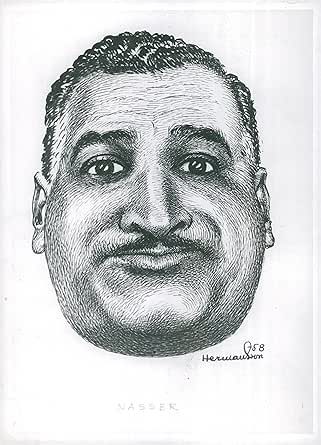 Amazon.com: Vintage Photo of Drawing Depicting Egyptian President Abdel ...