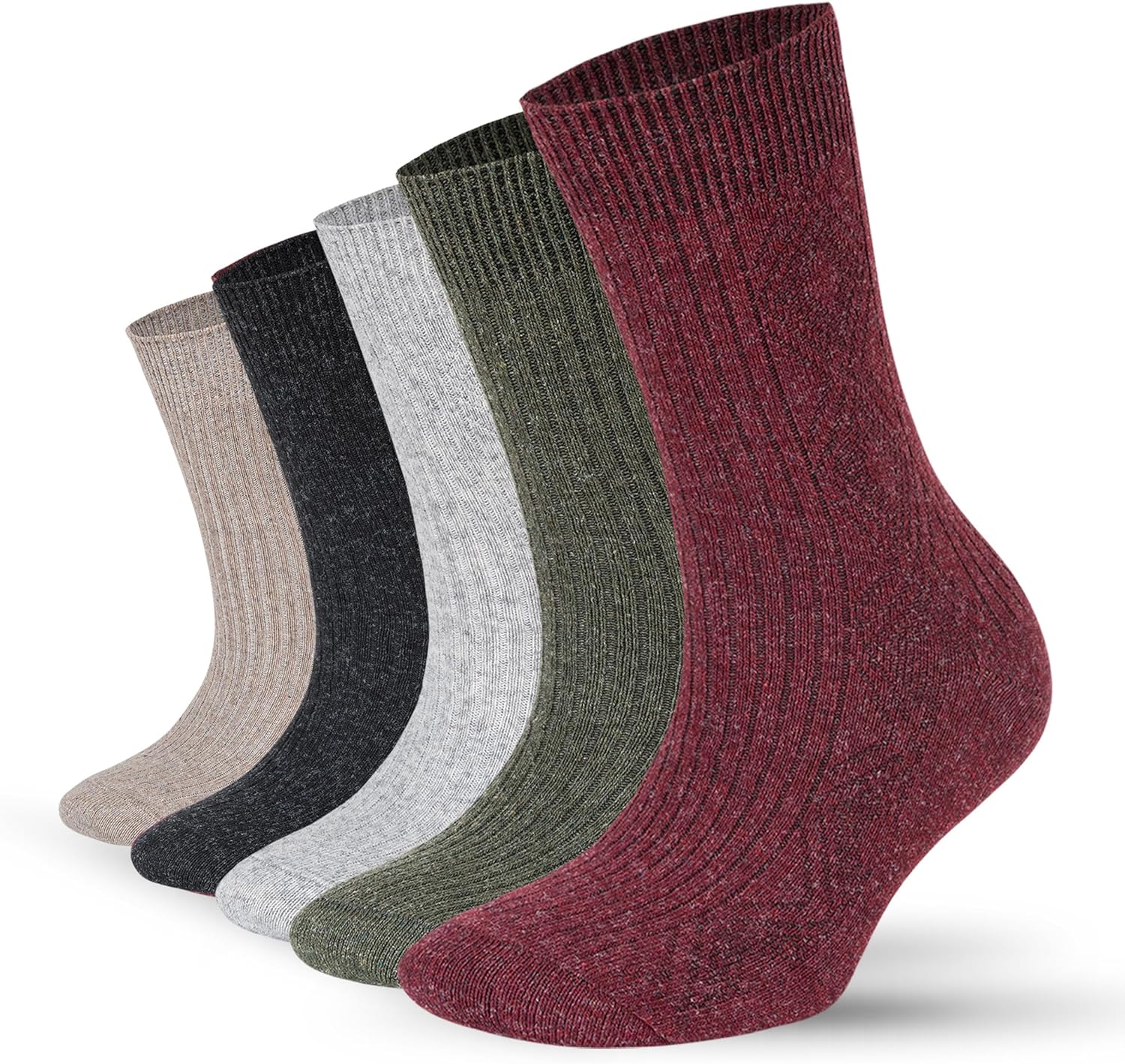 RIWTOM Merino Wool Socks -Wool Sock,Hiking Socks For Women, Crew Socks ...
