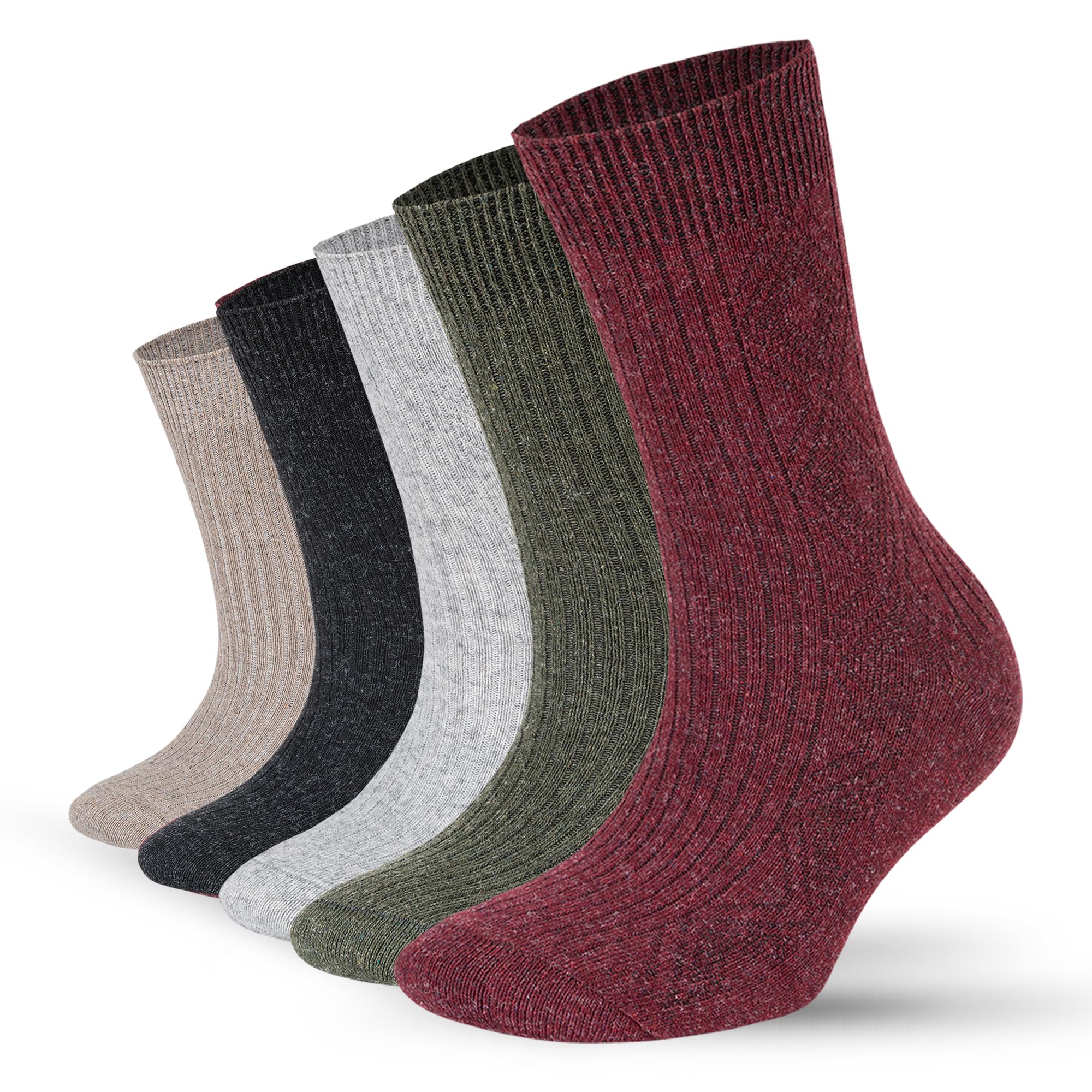 RIWTOM Merino Wool Socks -Wool Sock,Hiking Socks For Women, Crew Socks ...