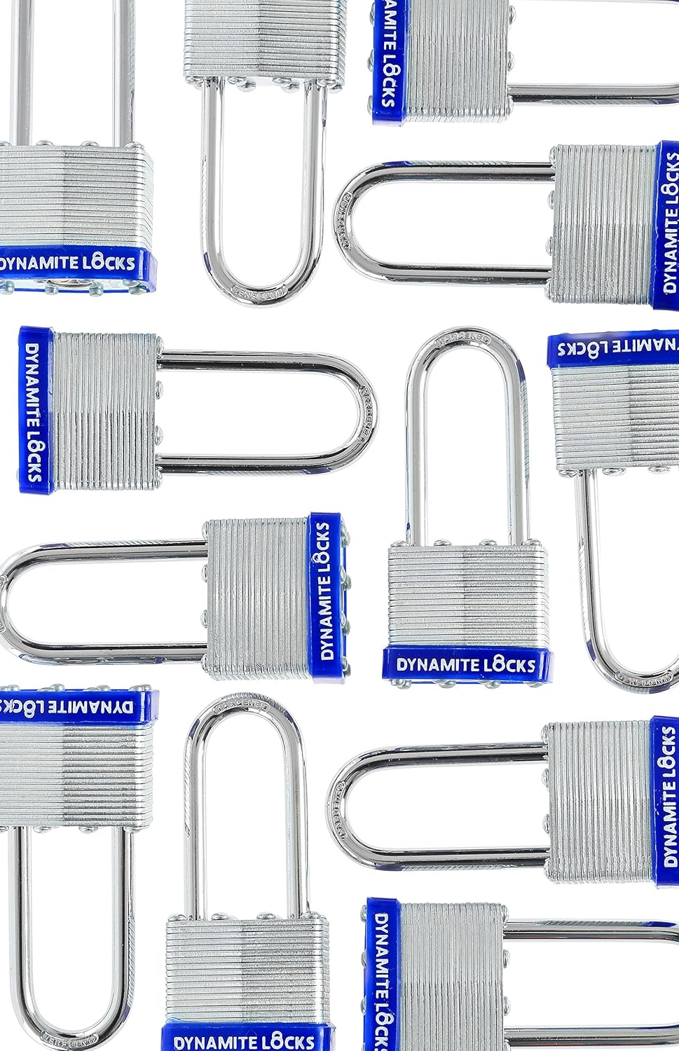 Pack of 72, 1-3/4 in. Wide Laminated Padlocks, Commercial Grade, One ...