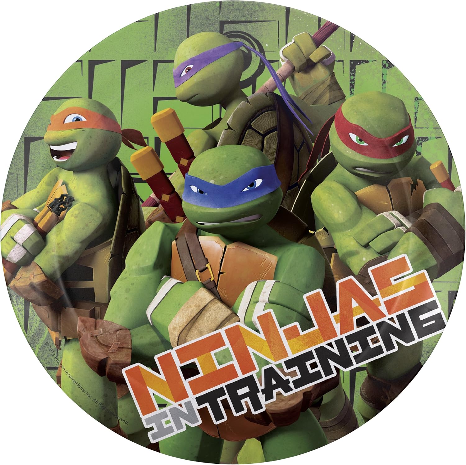 Amazon.com: Teenage Mutunt Ninja Turtle 8" Melamine Plate : Toys & Games