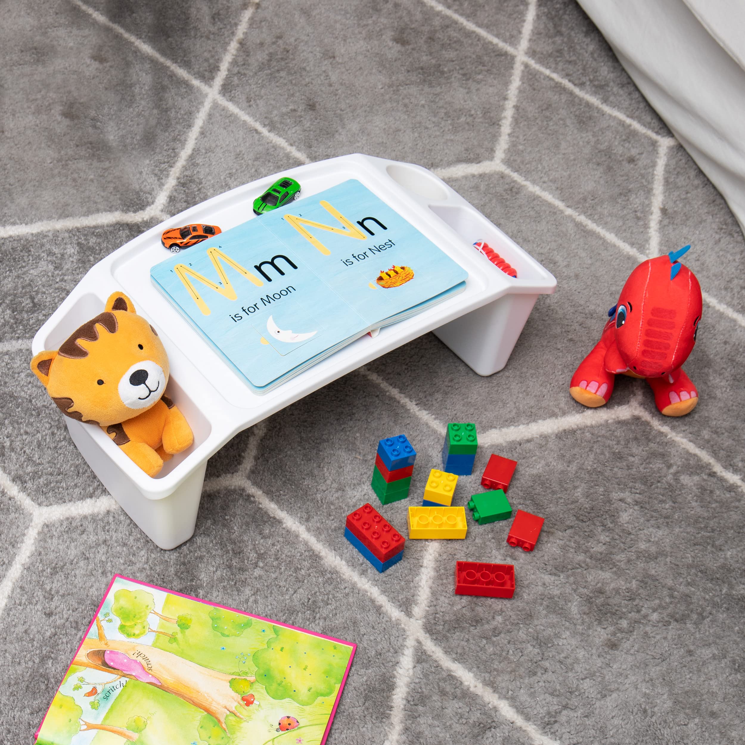 Snapklik.com : Kids Lap Desk, Activity Tray, Drawing, Stackable ...