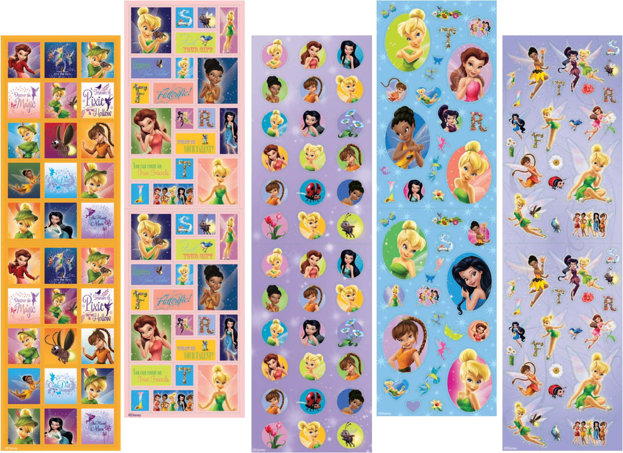 Amazon.com: DISNEY TINKERBELL STICKERS VALUE PACK 350 COUNT : Toys & Games