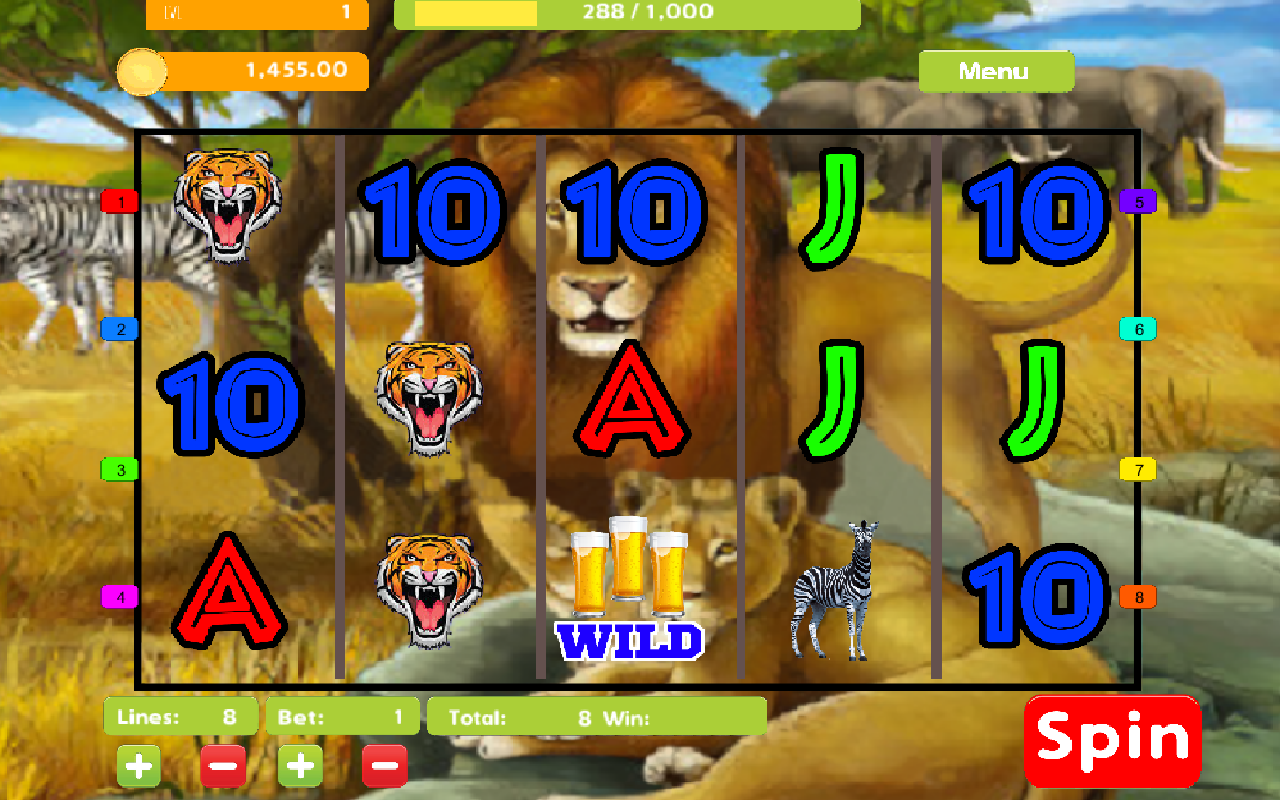 Lion King of Animal Kingdom Cheetah Africa Treasure Lucky Jackpot ...