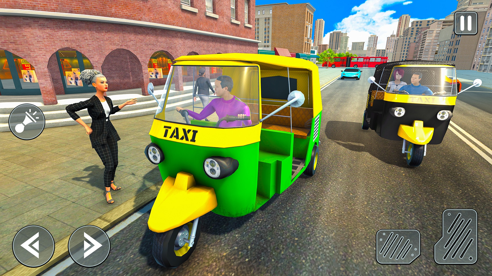Tuk Tuk Public Transport Real Taxi Games 3D - Auto Rickshaw City Taxi ...