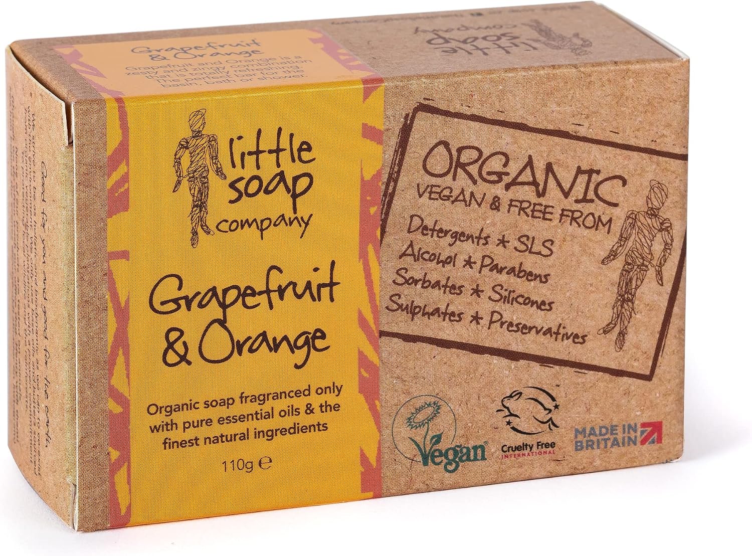 Little Soap Company Organic Soap Bar - Vegan, Cruelty Free, No SLS or ...