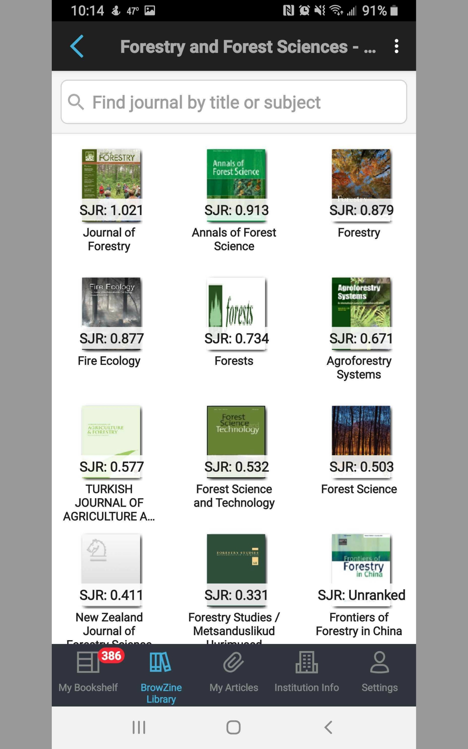 BrowZine - App on Amazon Appstore