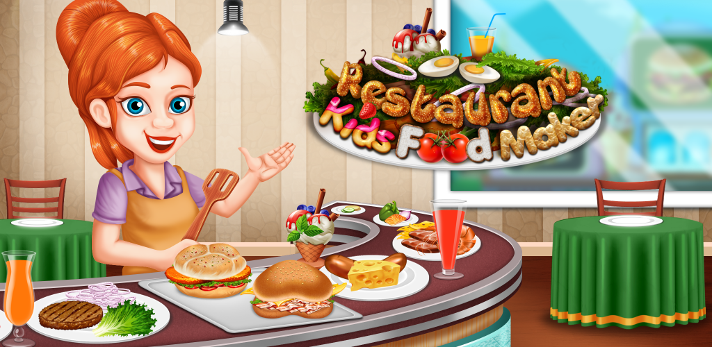 Restaurant Kids Food Maker : burgers, barbecue skewers, ice cream and ...