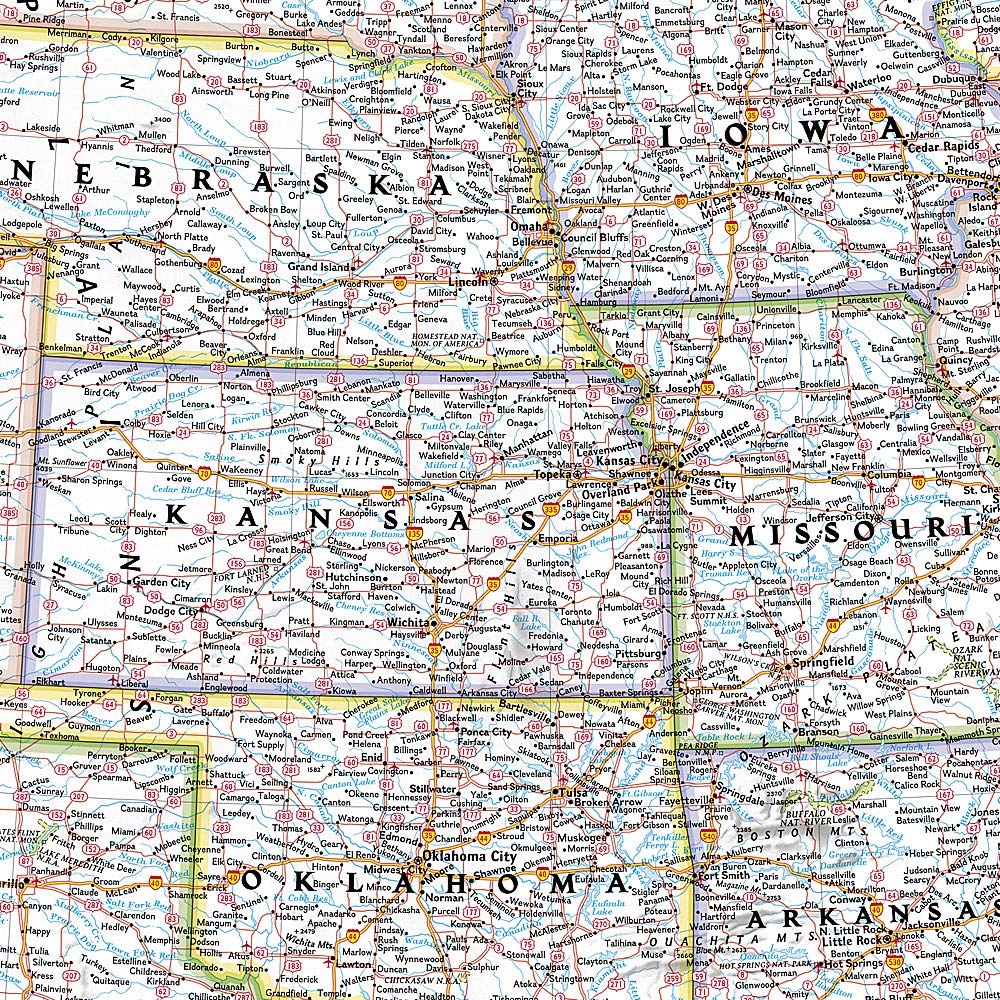 Snapklik.com : National Geographic: United States Classic Wall Map ...