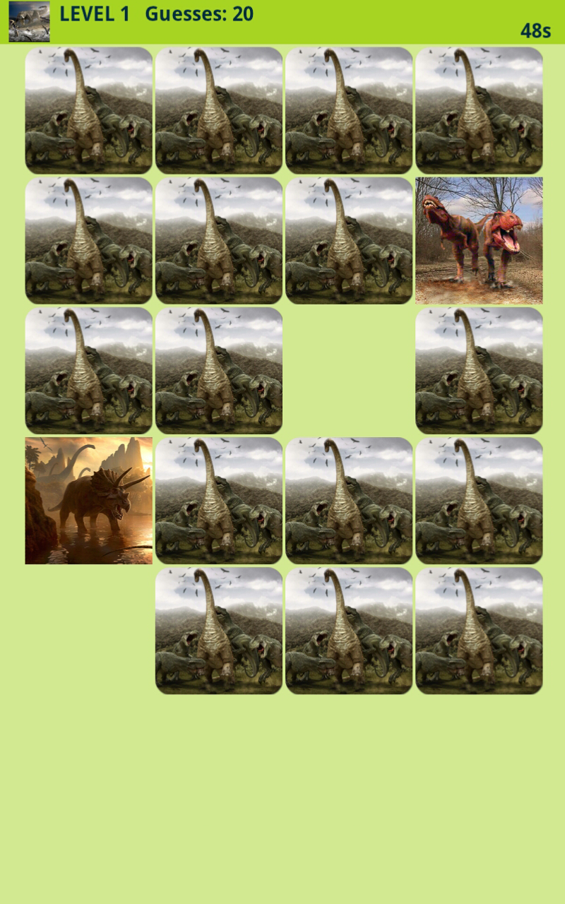 Dinosaurs Memory Game - App on Amazon Appstore