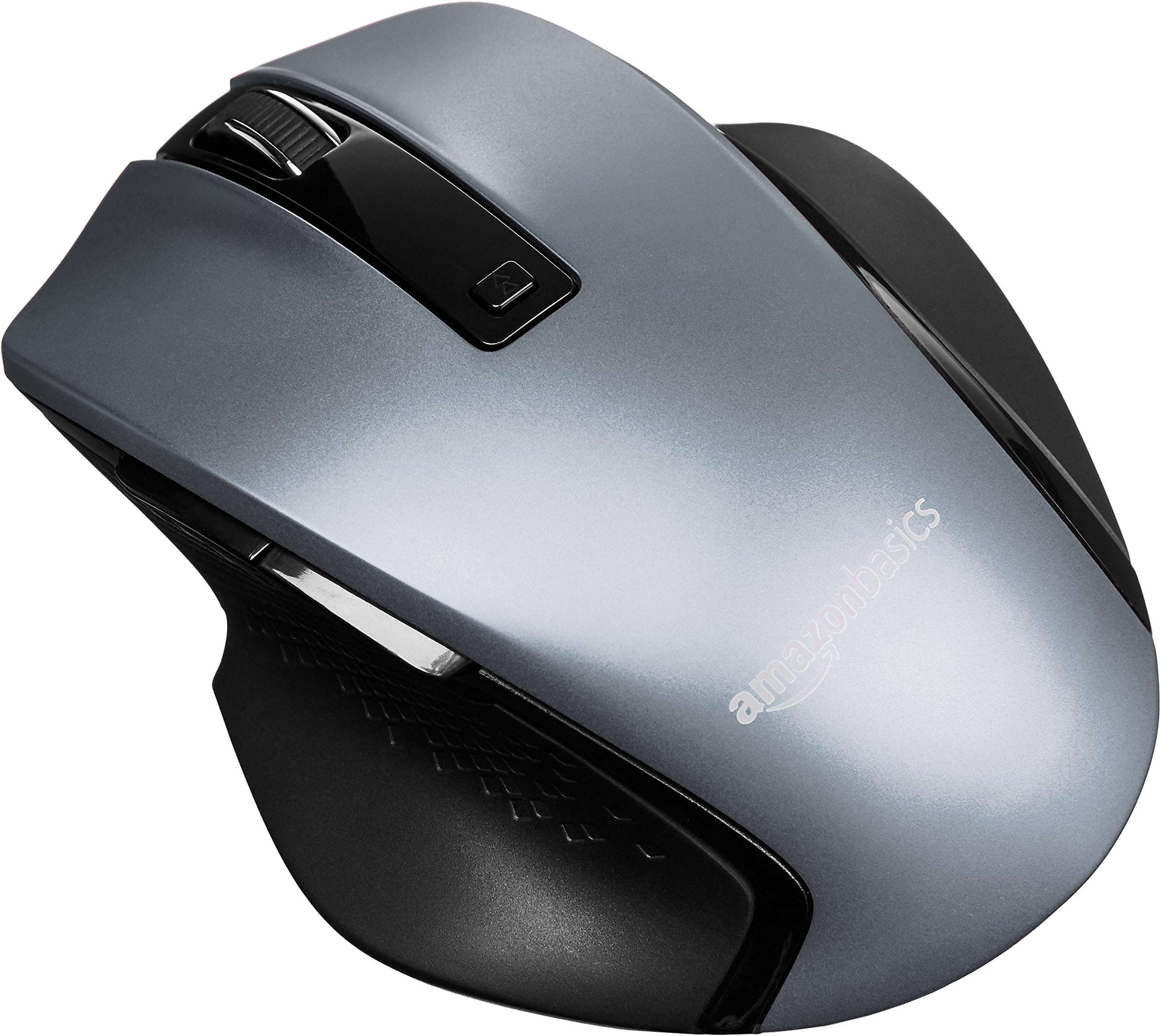 Amazon Basics Compact Ergonomic Wireless PC Mouse with Fast Scrolling ...