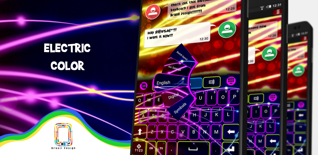 Electric Color keyboard theme:Amazon.com:Appstore for Android