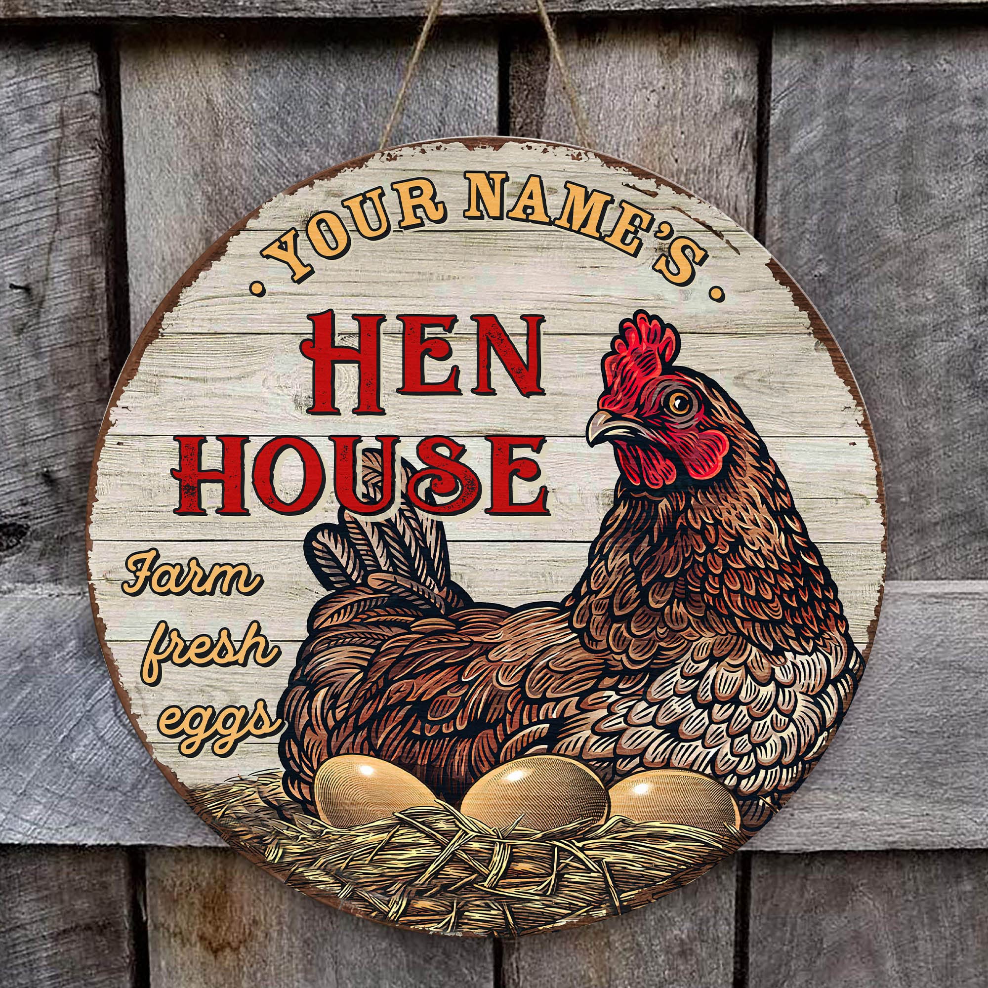 Hen House Plaque Hen House Sign For Sale | EBay