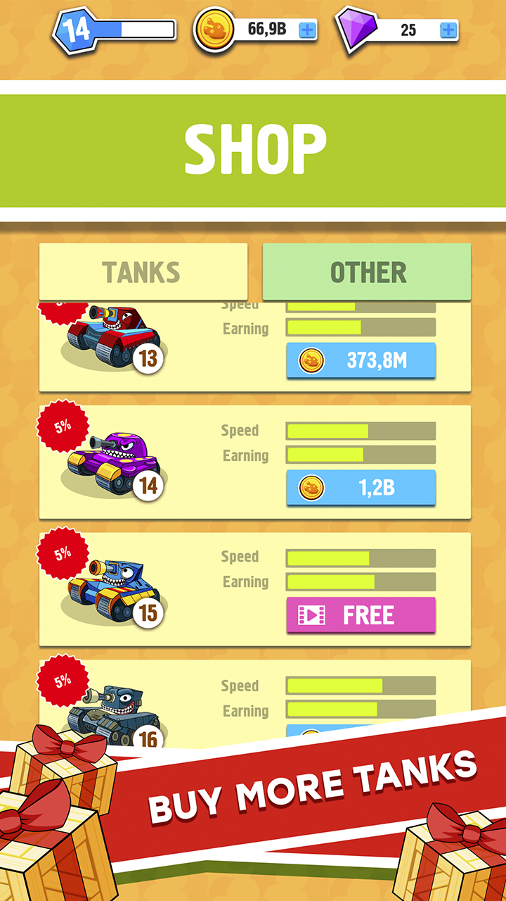 Merge Tanks: Idle Tap Clicker - App on Amazon Appstore