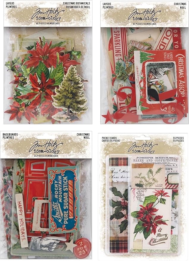 Amazon.com: Tim Holtz Idea-Ology Winter 2022 Layers, Chipboard ...