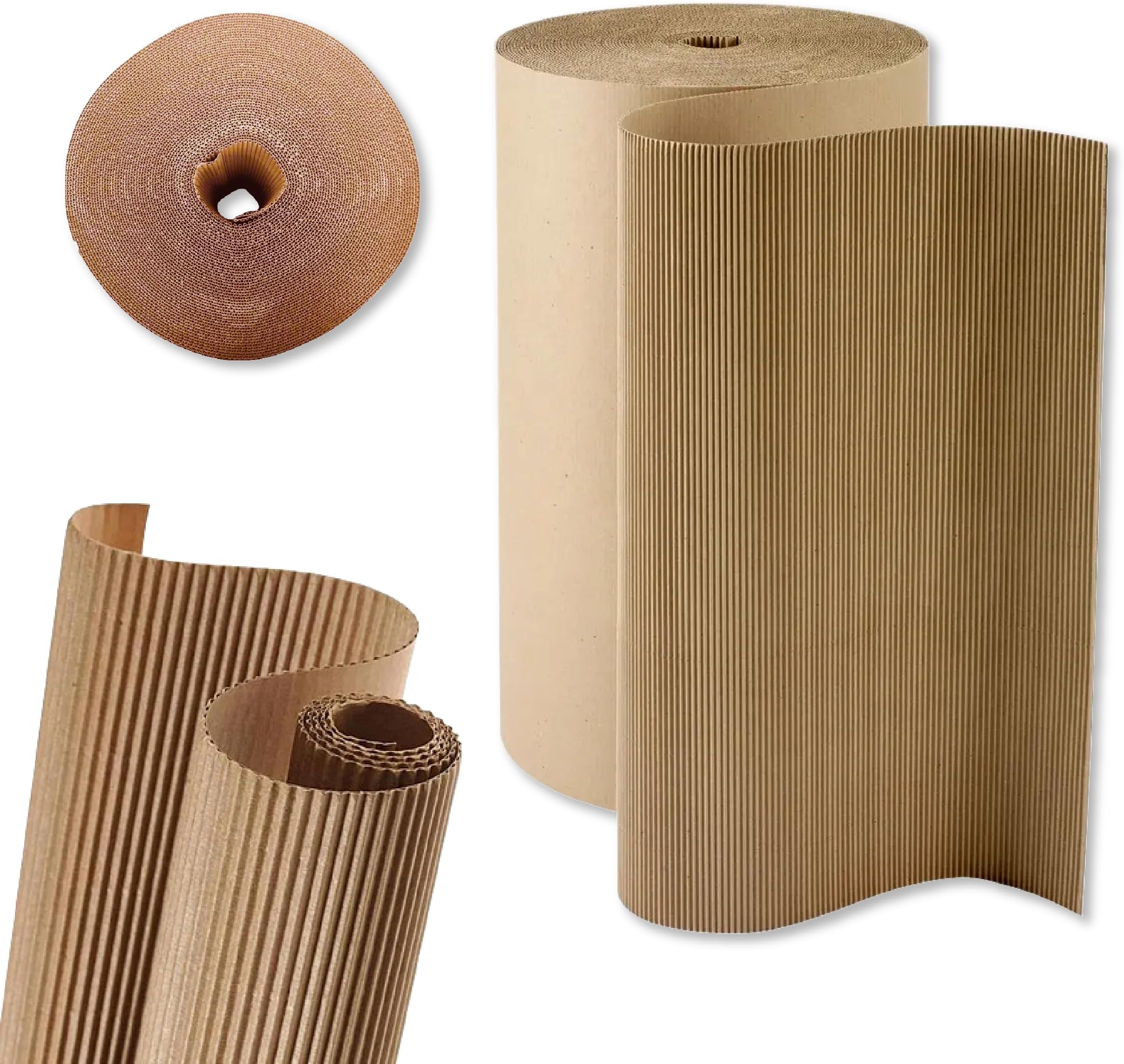 Rouleau de Carton Ondulé 70 cm x 10 m - Emballage de Protection ...