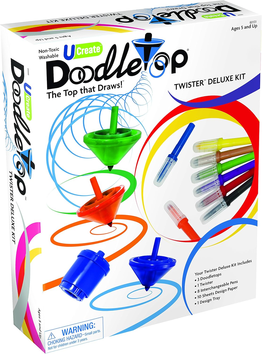 Amazon.com: U-Create Doodletop Twister Deluxe Kit with 1 Design Tray ...