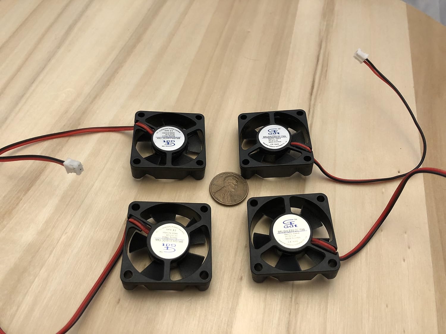 Amazon.com: 4 Piece 3510 5V 2pin 35x35x10mm DC Cooling Fan 35mm ...