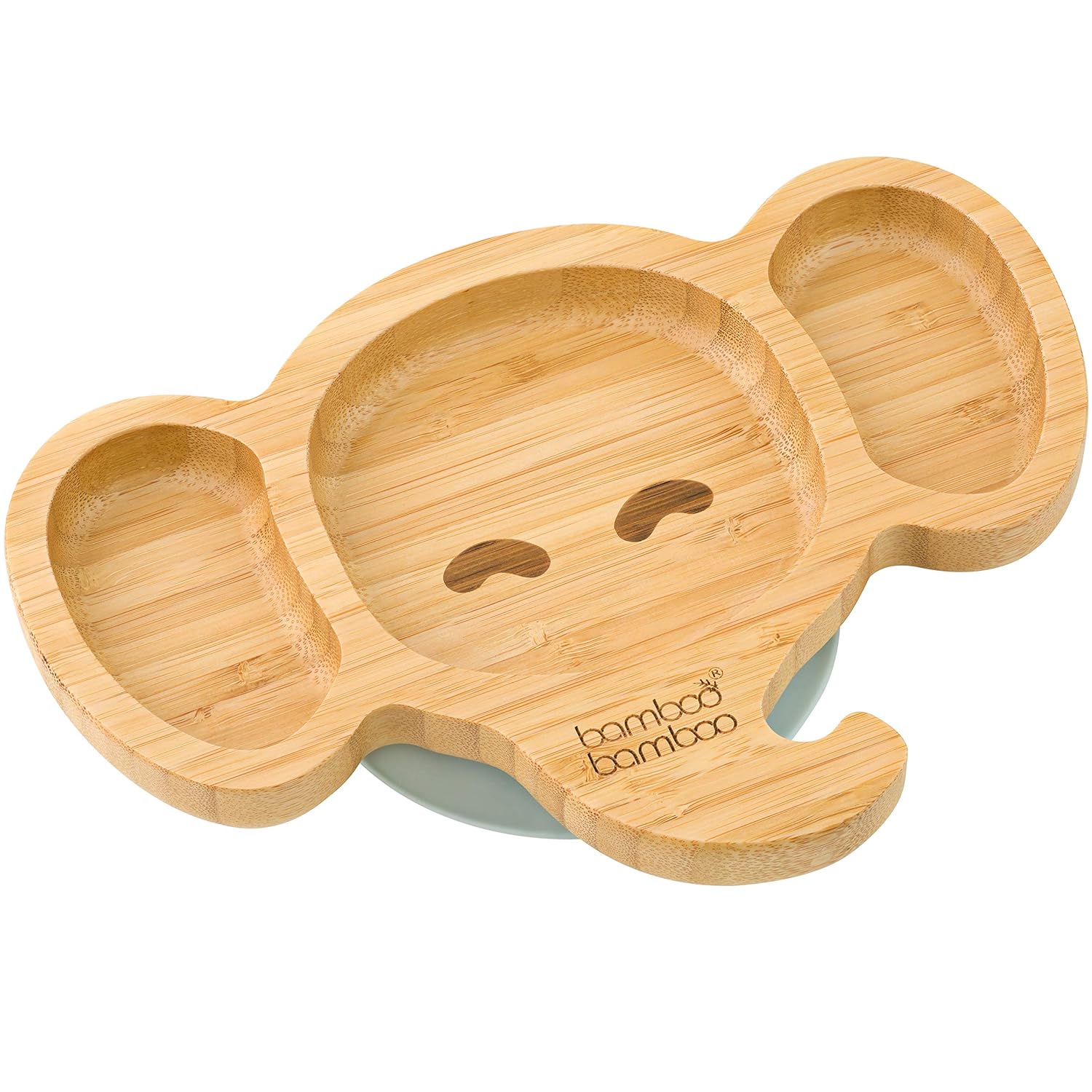 Amazon.com: Bamboo Baby Plate with Suction - Kids and Toddler Suction ...