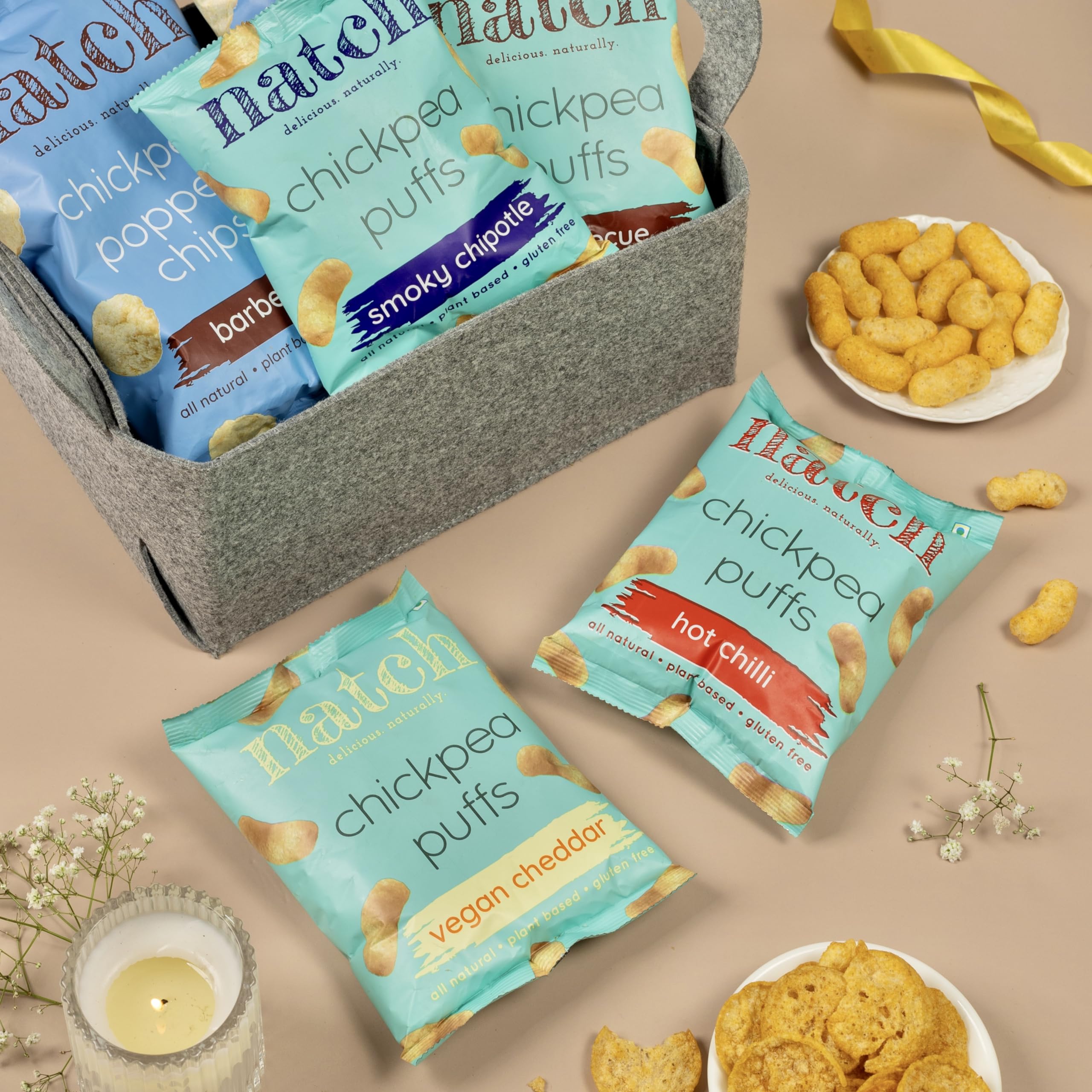 Natch Chickpea Puffs And Popped Chips Variety Pack Popped Chips ...