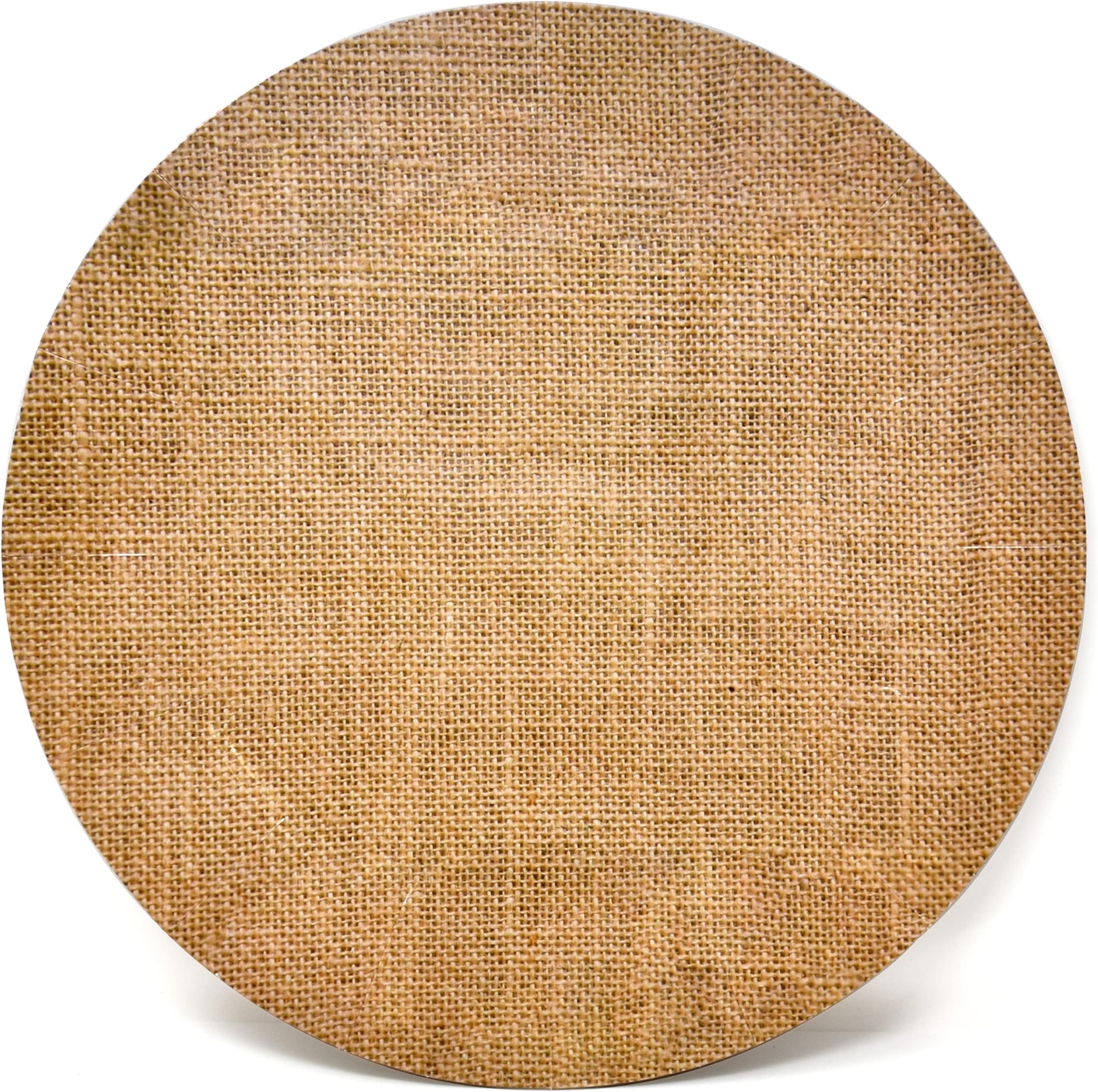 Amazon.com | 24 Disposable Wood Round Charger Plates 13" Rustic Brown ...