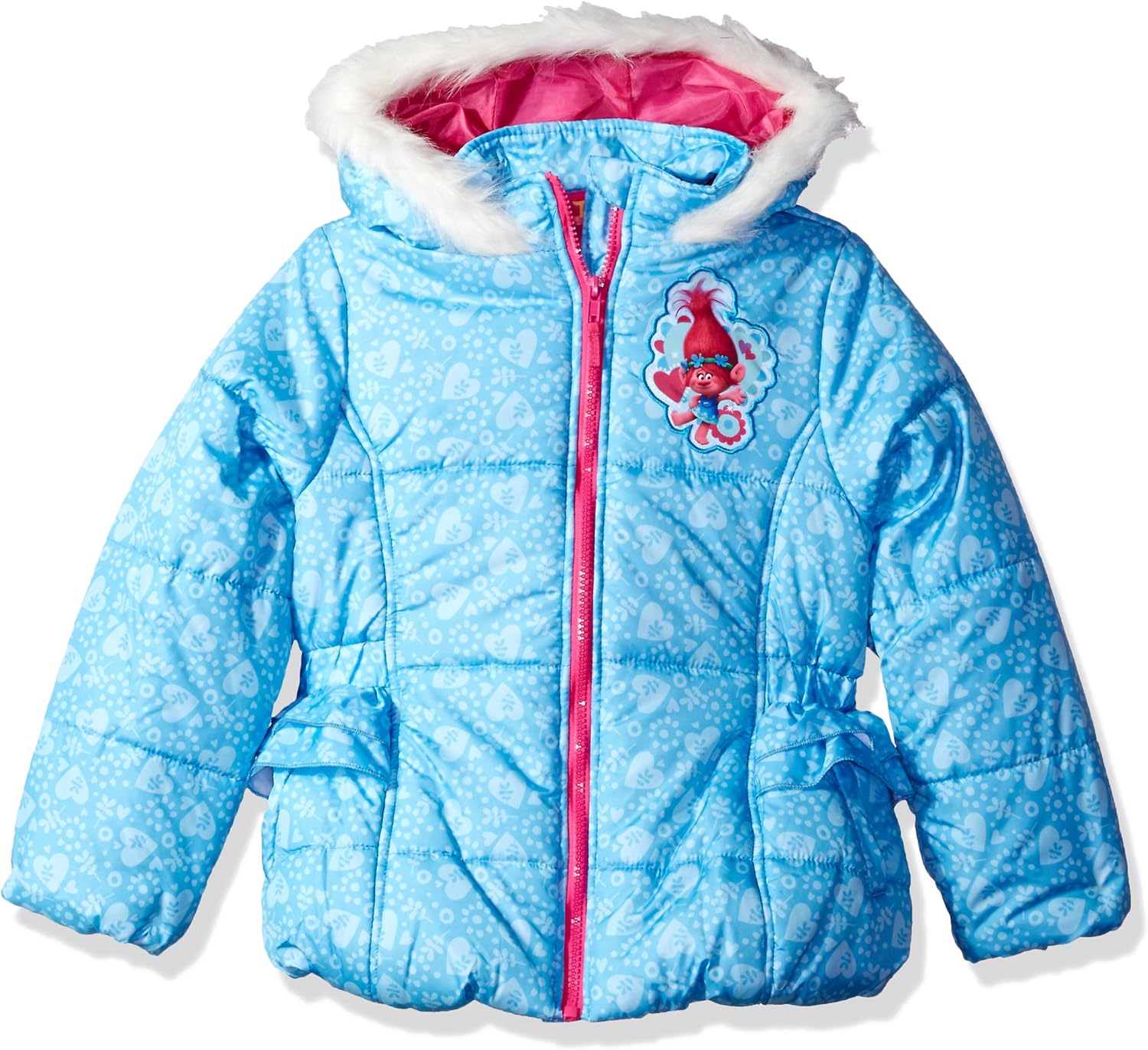 Trolls Little Big Girls Puffer Jacket 6, Aquamarine at Amazon Women's ...
