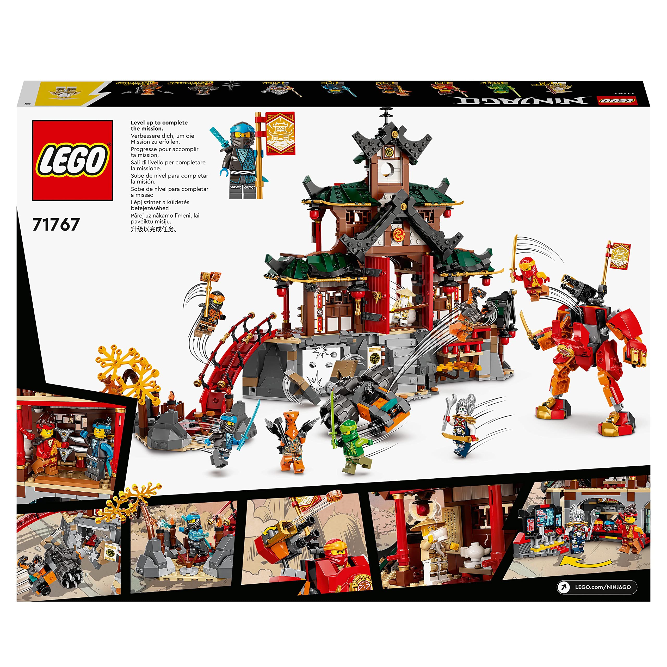 LEGO 71767 NINJAGO Ninja Dojo Temple Masters of Spinjitzu Set with ...