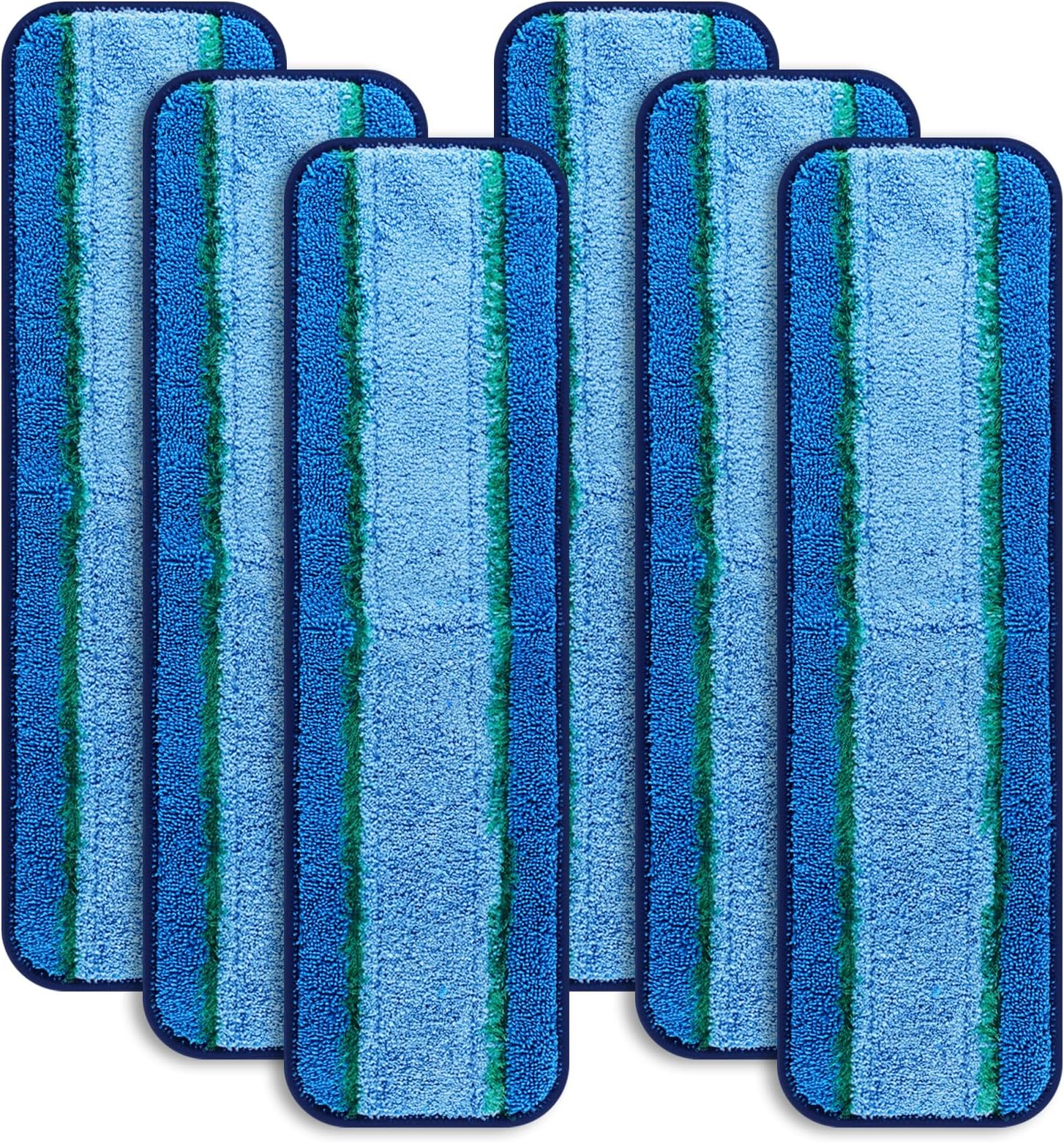 6pcs Mop Pads Replacement, Microfiber Cleaning Pad Refill Washable ...