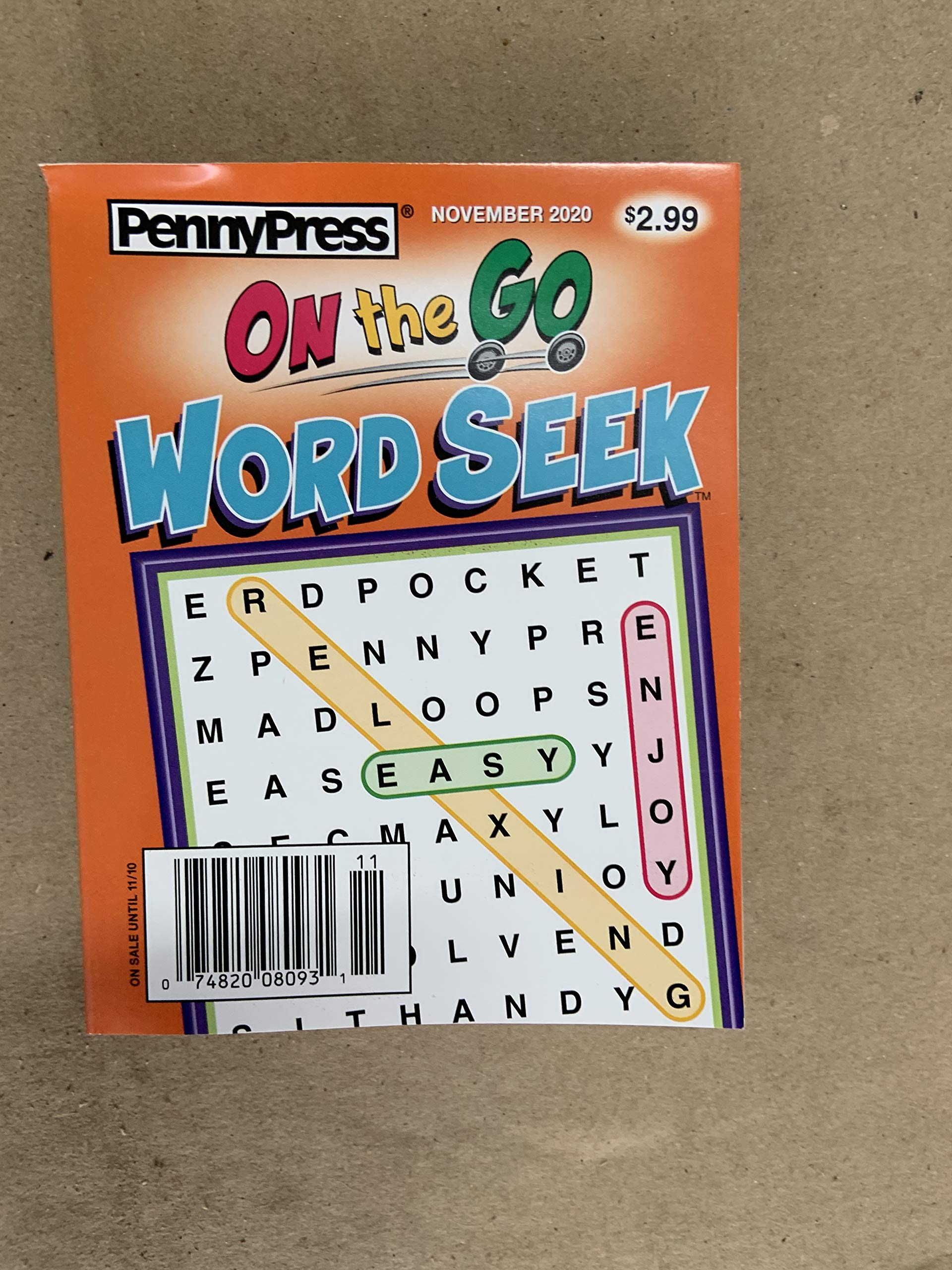Penny Press On the go word seek November 2020: Generic: Amazon.com: Books