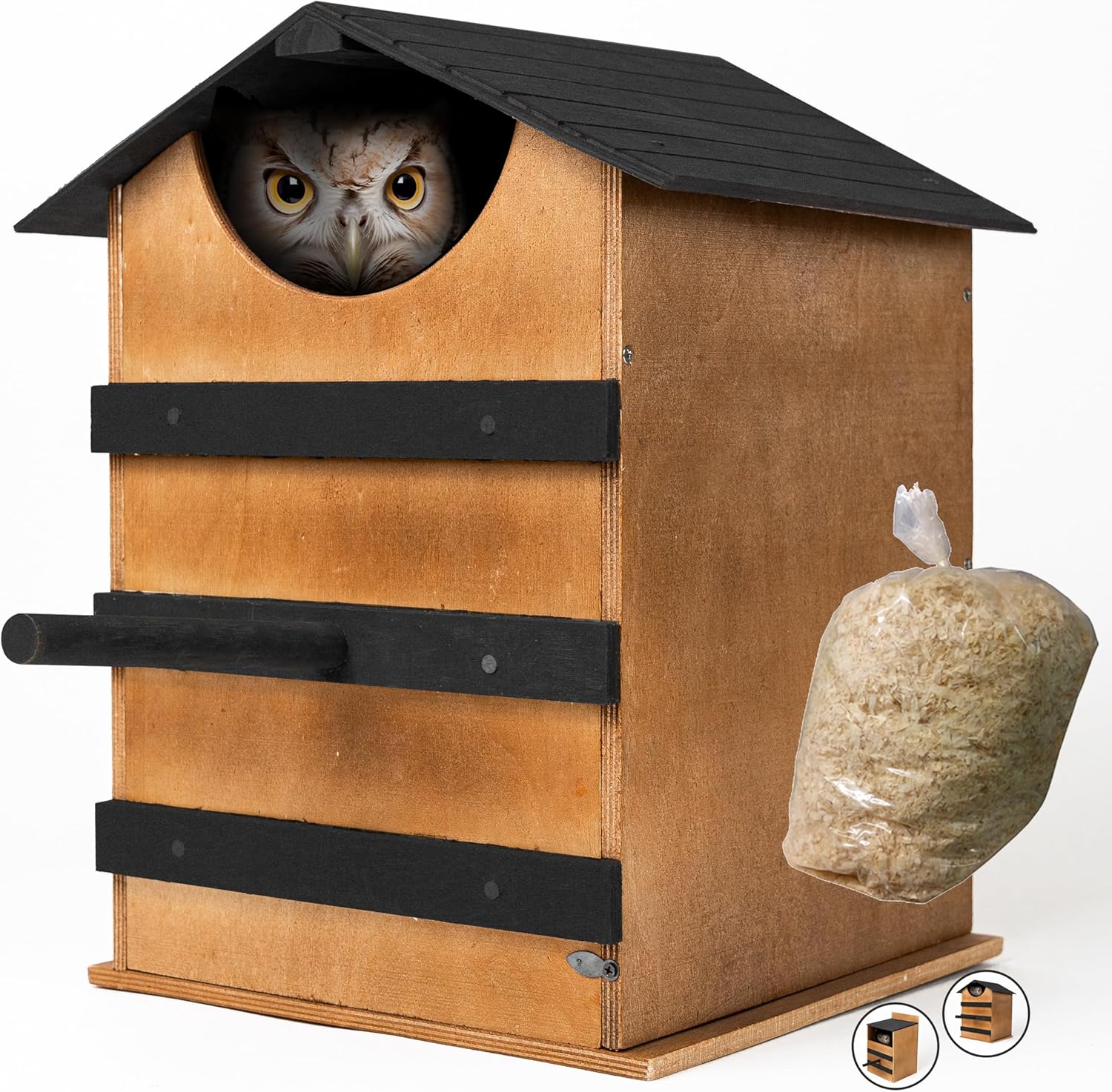 Amazon.com: Kind Innovations Owl House DIY Easy Build Kit Owl Nesting ...