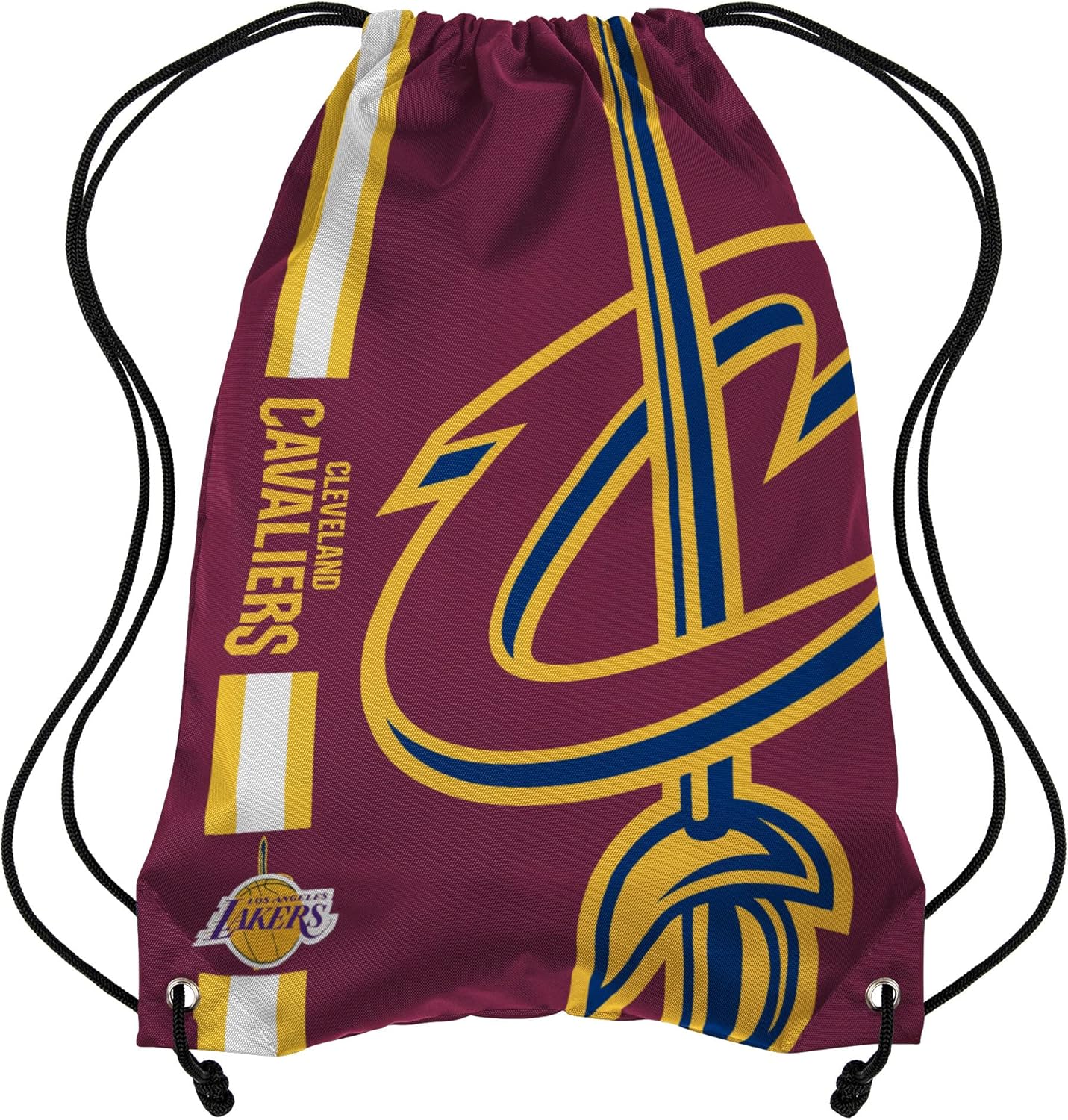Amazon.com : Cleveland Cavaliers NBA Big Logo Drawstring Backpack ...