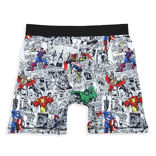 Snapklik.com : Marvel Mens 2 Pack Vintage Superhero Comic Boxers ...